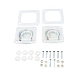 CALIBER Zinc Coated Trailer D-Ring Kit - ATV