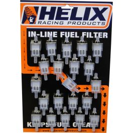 Helix 1/4" Fuel Filters 21/Pk W/Display Card - ATV